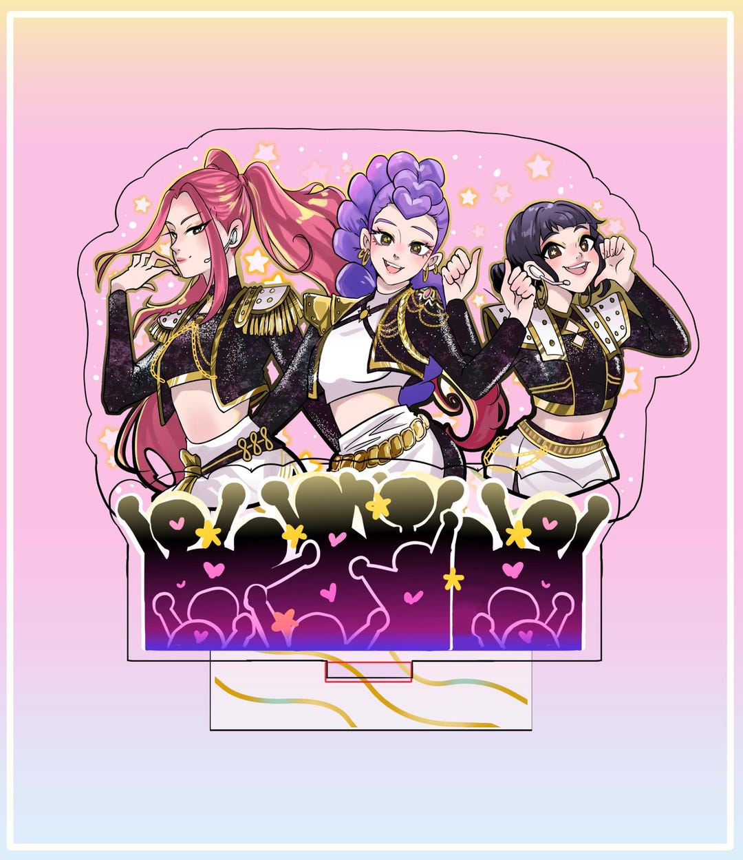 Huntr/x Golden Standee - Etsy