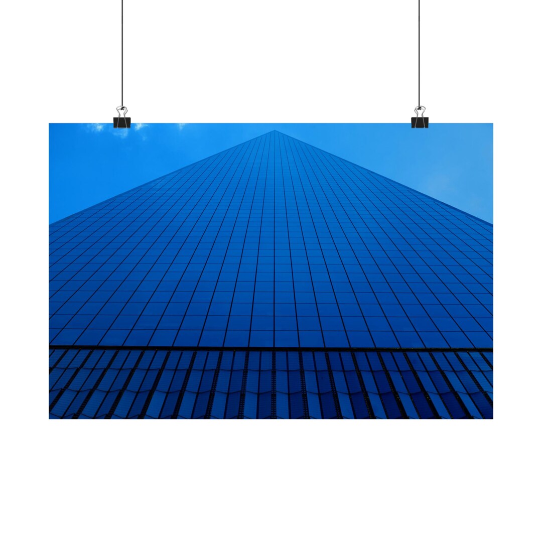 Skyscraper Manhattan New York City Architecture Poster Matte Horizontal ...