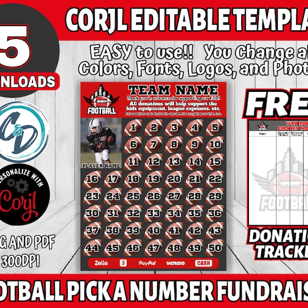 Football Fundraiser - Etsy