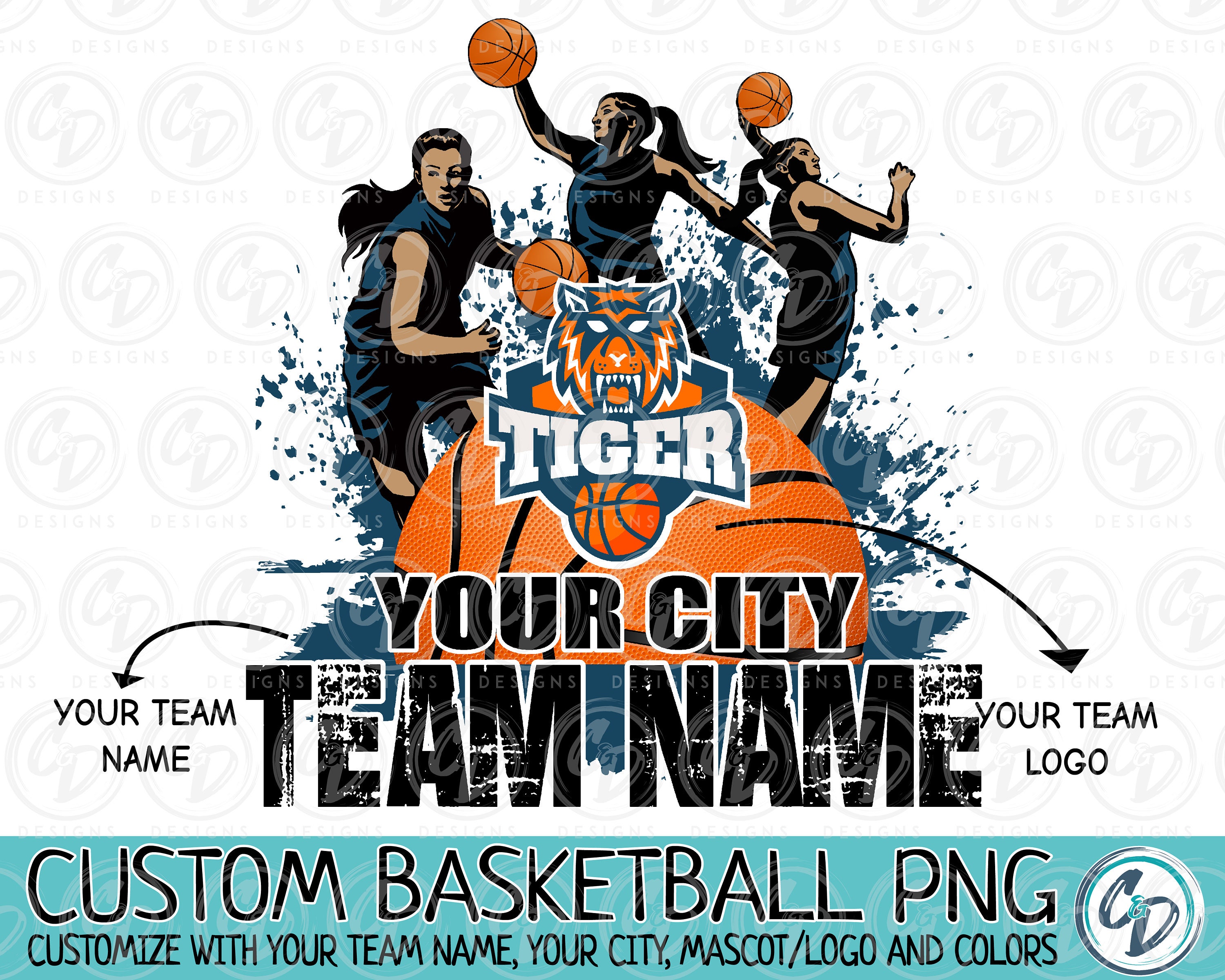 Girls Basketball Logos