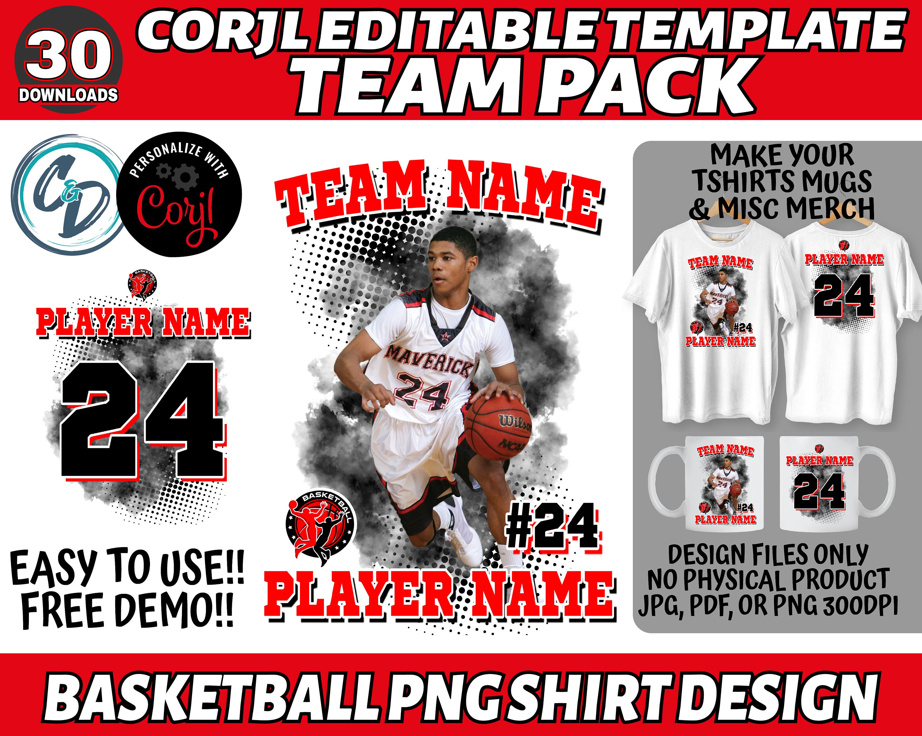 Boys Basketball Tournament Shirts Template