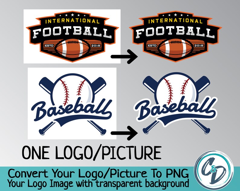 Convert Your Logo/picture to PNG PNG Logo Transparent - Etsy