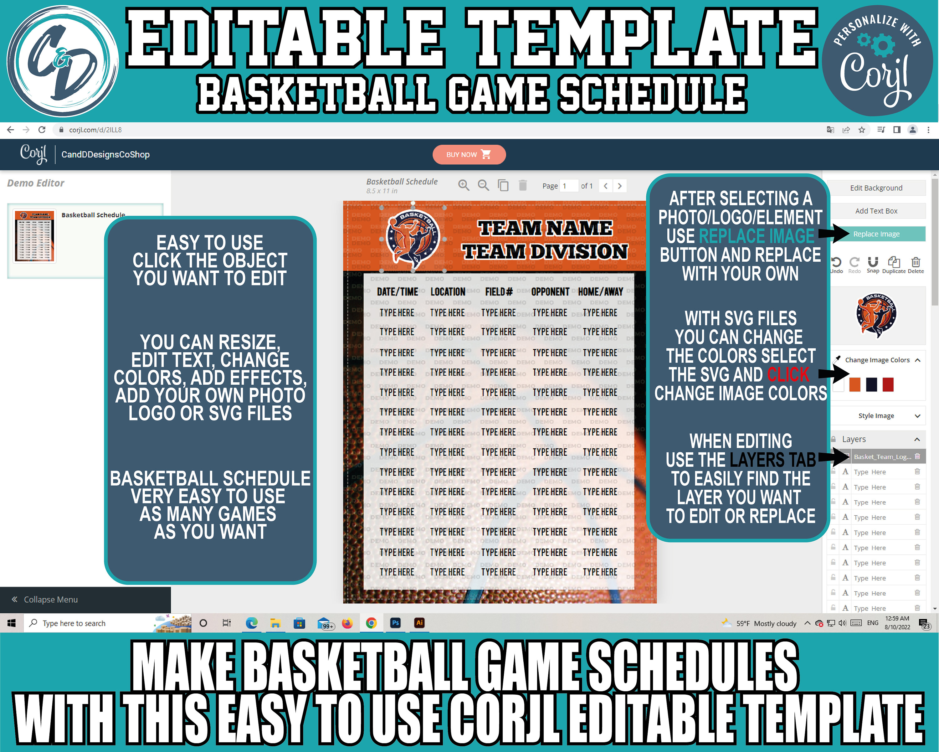 EDITABLE And PRINTABLE Basketball Roster Sheet Template 