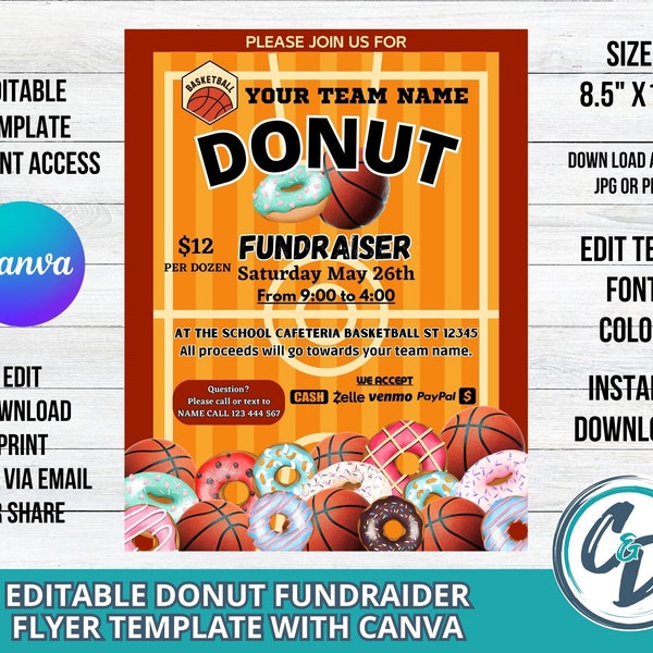 Basketball Donuts - Etsy