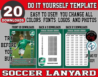 Soccer Id Card - Etsy