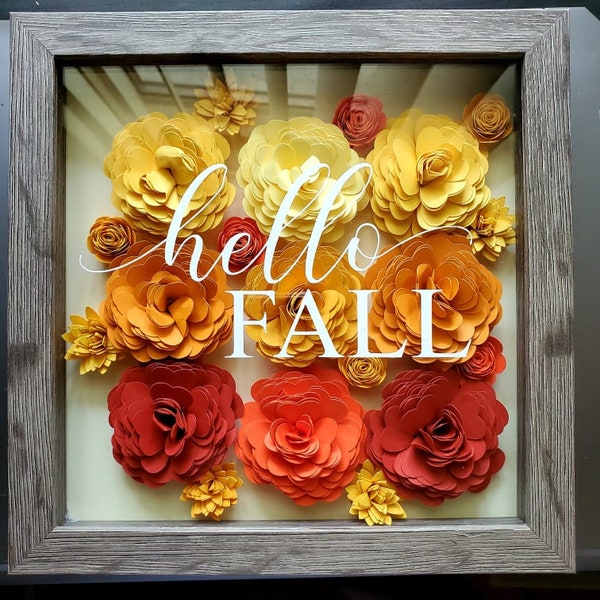 Flower Shadow Box - Etsy