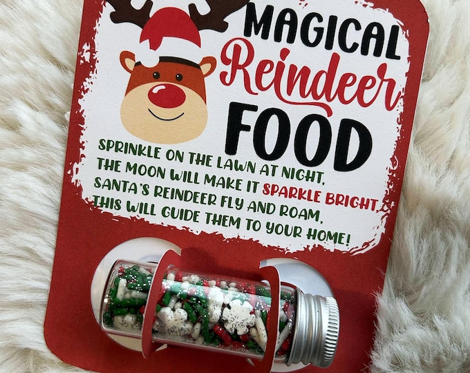 Magic Reindeer Food, Christmas, Kid's Activity, Oats and Sprinkles ...