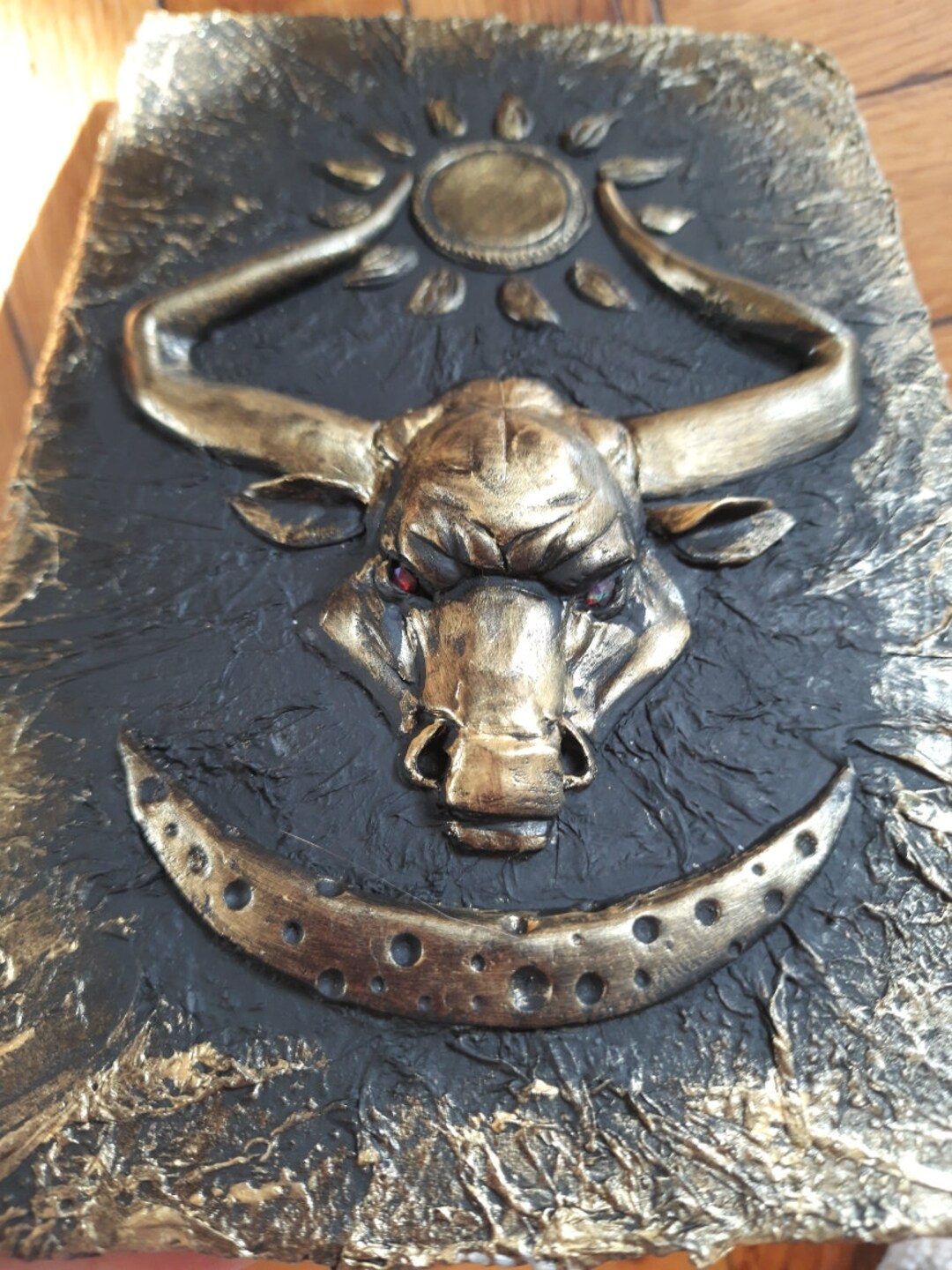 Творческий дневник # золотой телец книга # блокнот ручной работы - Etsy