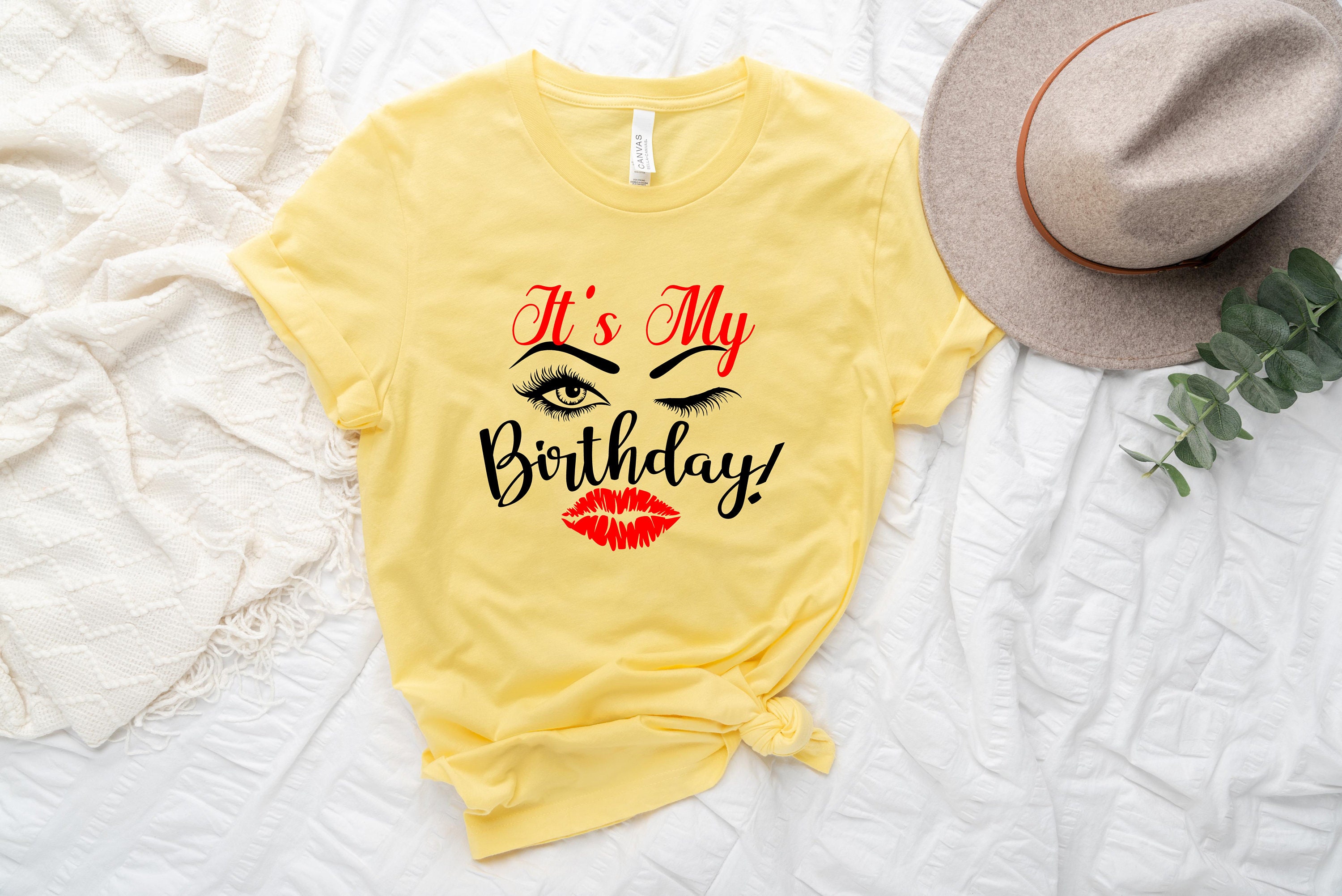 Birthday Girl It Is My Birthday T Shirt With Women Face Etsy