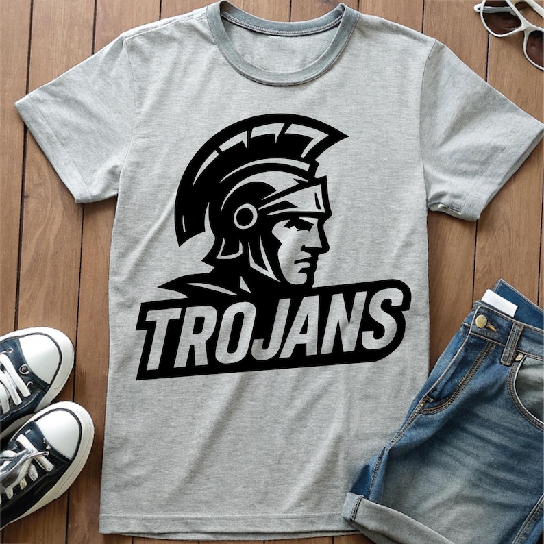 Trojans Sports Team Logo SVG, PNG, Dxf, Baseball, Basketball, Football ...