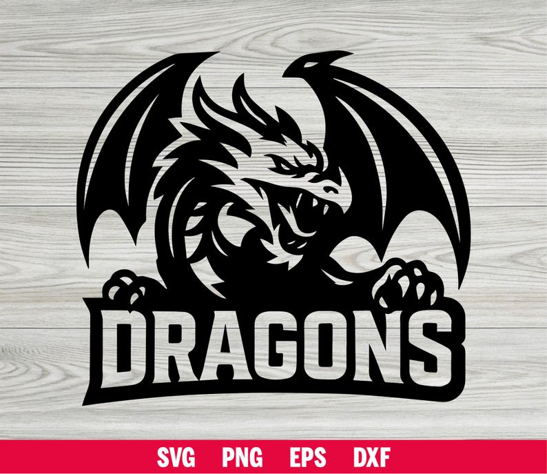 Dragons Sports Team Logo SVG, PNG, Dxf, Baseball, Basketball, Football ...