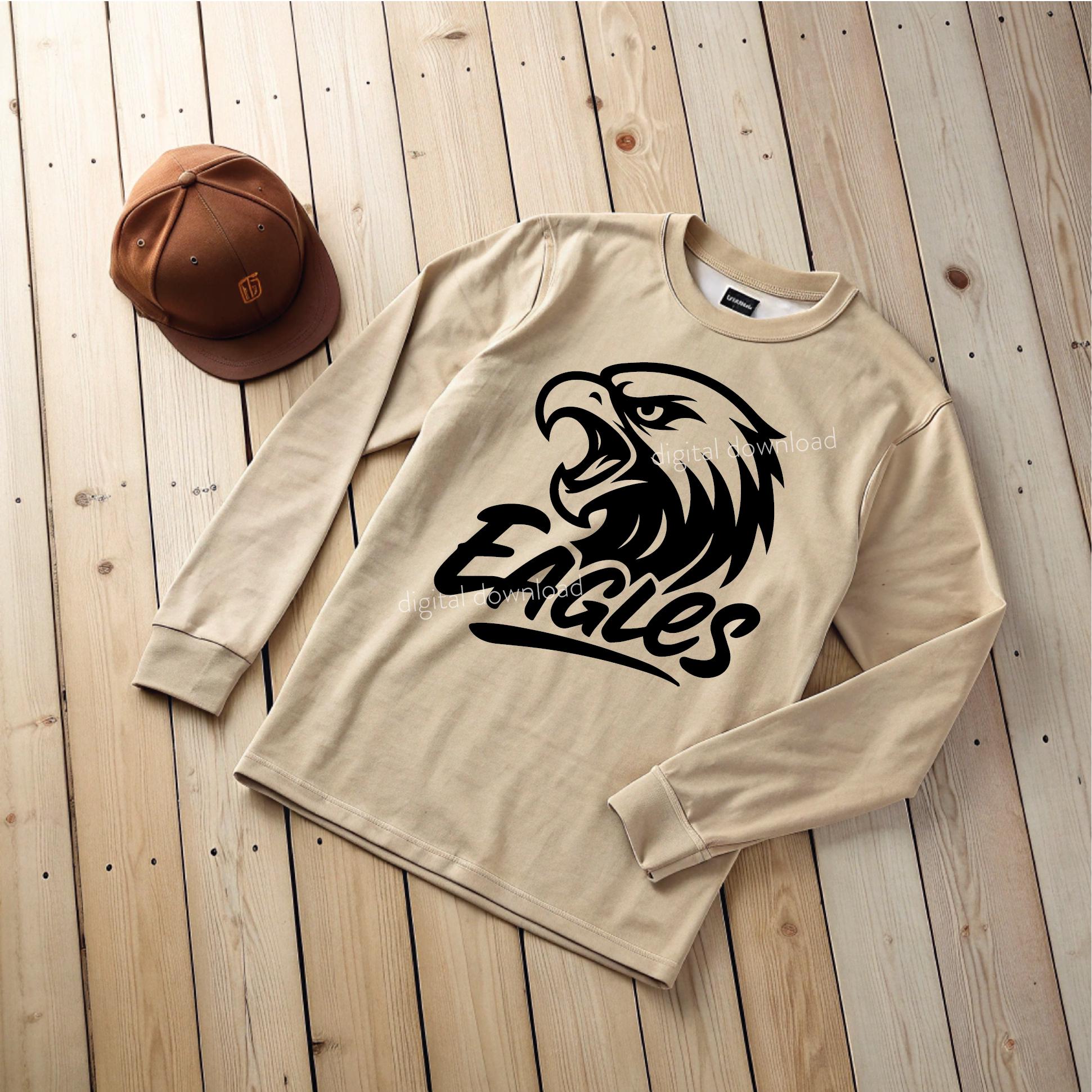 Eagles Sports Team Logo SVG PNG DXF | Cameo, Silhouette, Cricut, Go ...