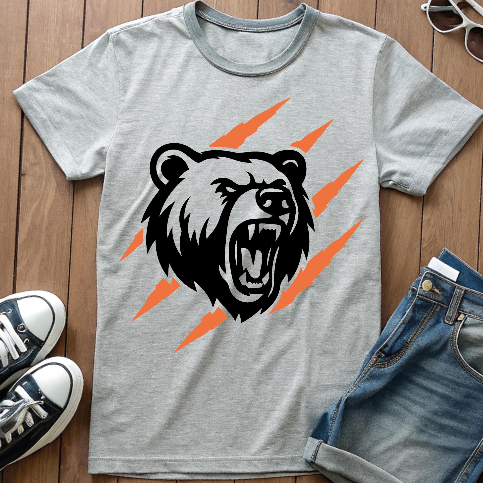 Bears Team Scratch PNG SVG: Sublimation File, Cricut Cut File, Football ...