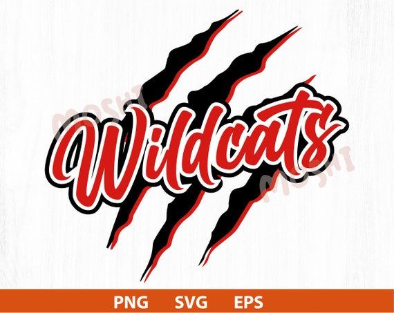 Wildcats Paw Football Logo