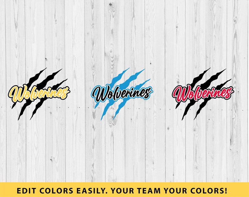 Wolverines Claws PNG SVG Sublimation File Paw Claw Scratch Design for ...