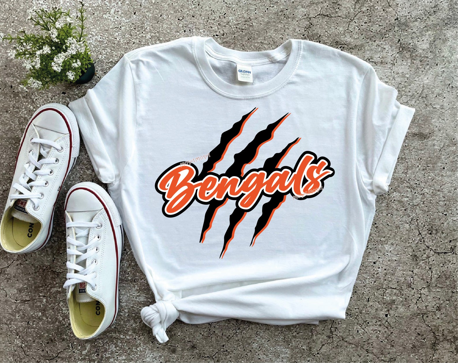 Bengals Team Logo SVG PNG EPS File Go Bengals Scratch Slash Paw Sports ...