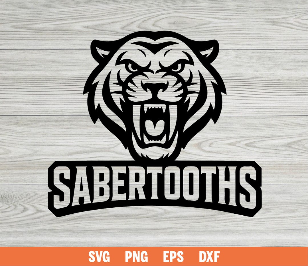 Sabertooths Team Sports Team Logo PNG SVG EPS, Go Sabers Sublimation ...