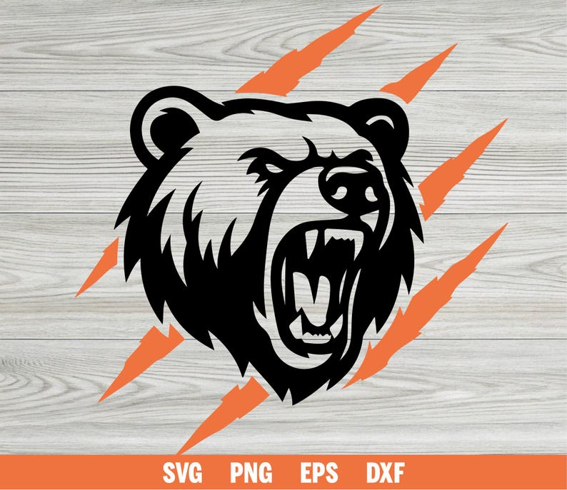 Bears Team Scratch PNG SVG: Sublimation File, Cricut Cut File, Football ...