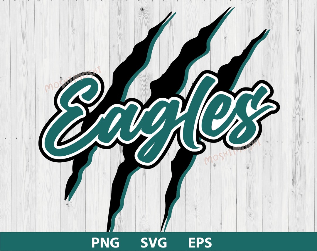 Eagles SVG PNG Scratch Claws Slash Go Team Mascot Wings College School ...