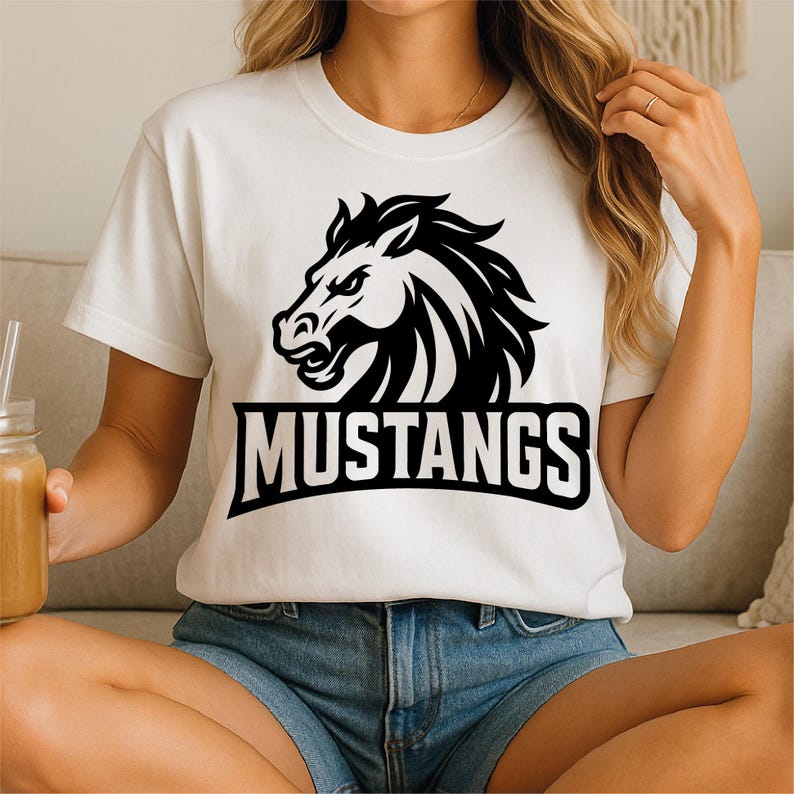 Mustangs Sports Team Logo SVG, PNG, Dxf, Baseball, Basketball, Football ...