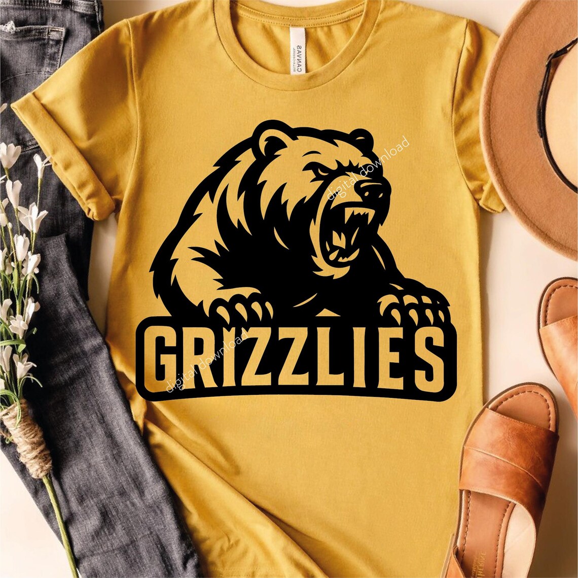 Grizzlies Sports Team Logo SVG PNG DXF | Basketball, Baseball, Football ...