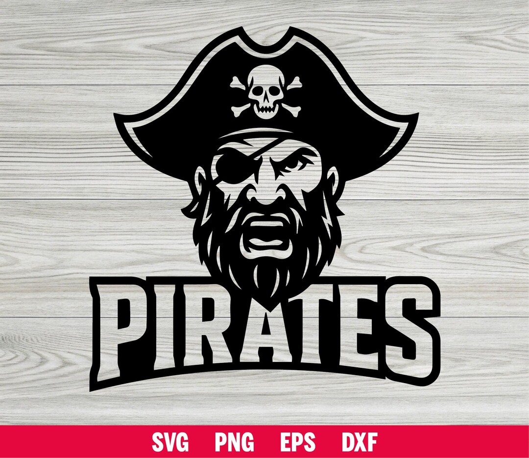 Pirates Sport Team Logo SVG PNG Dxf File | Pirates School Baseball ...