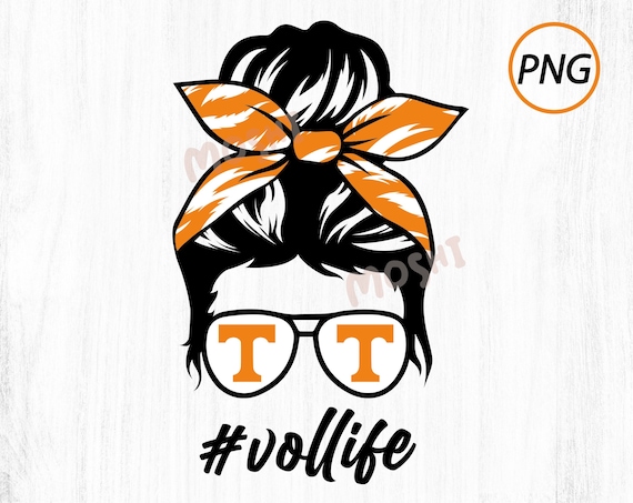 Vols Mom Life PNG Volunteers Vol Team T Bun Fan School Lady | Etsy