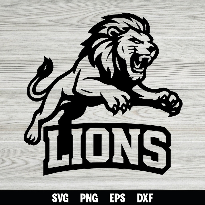 Lion Basketball School Logo - Etsy