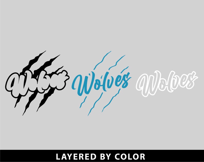 Wolves Team SVG PNG EPS File Go Slash Scratch Paw Cricut Cut Design ...