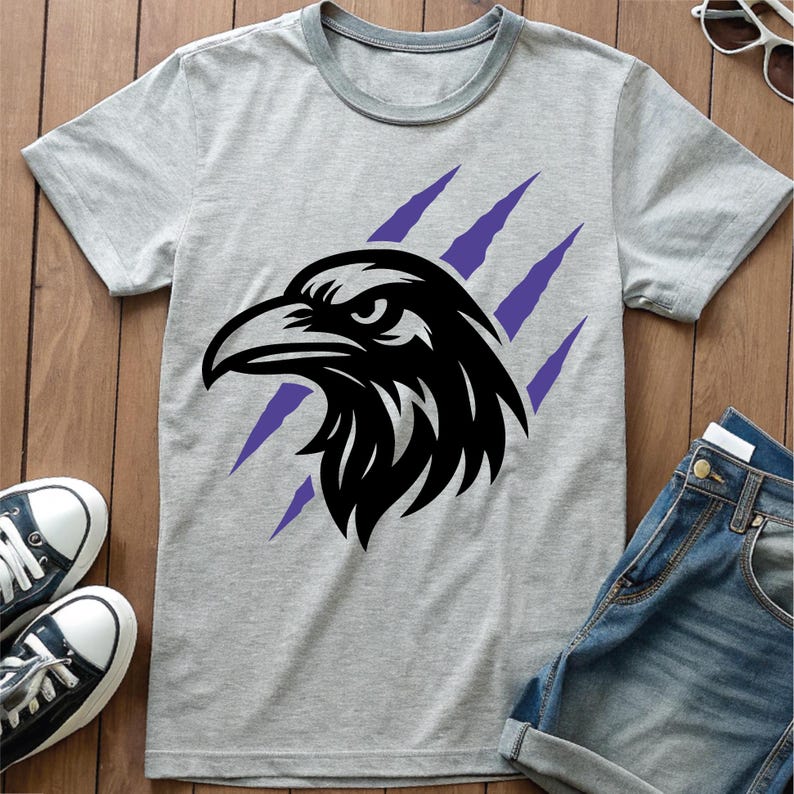 Ravens Crows Sports Team Scratch SVG, PNG, Dxf, Baseball, Basketball ...