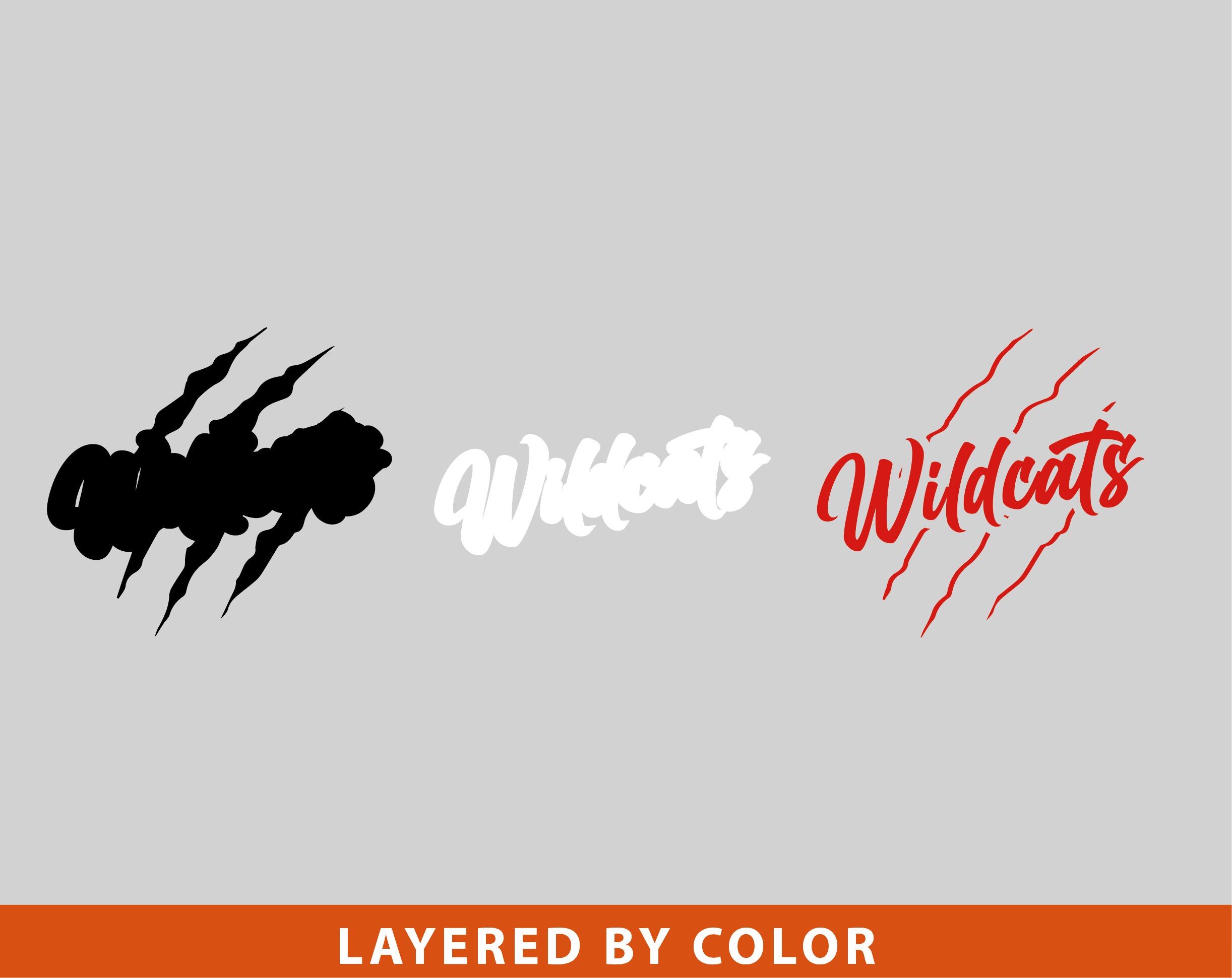 Wildcats Red Claw PNG SVG Sublimation File Paw Claw Scratch Design for ...