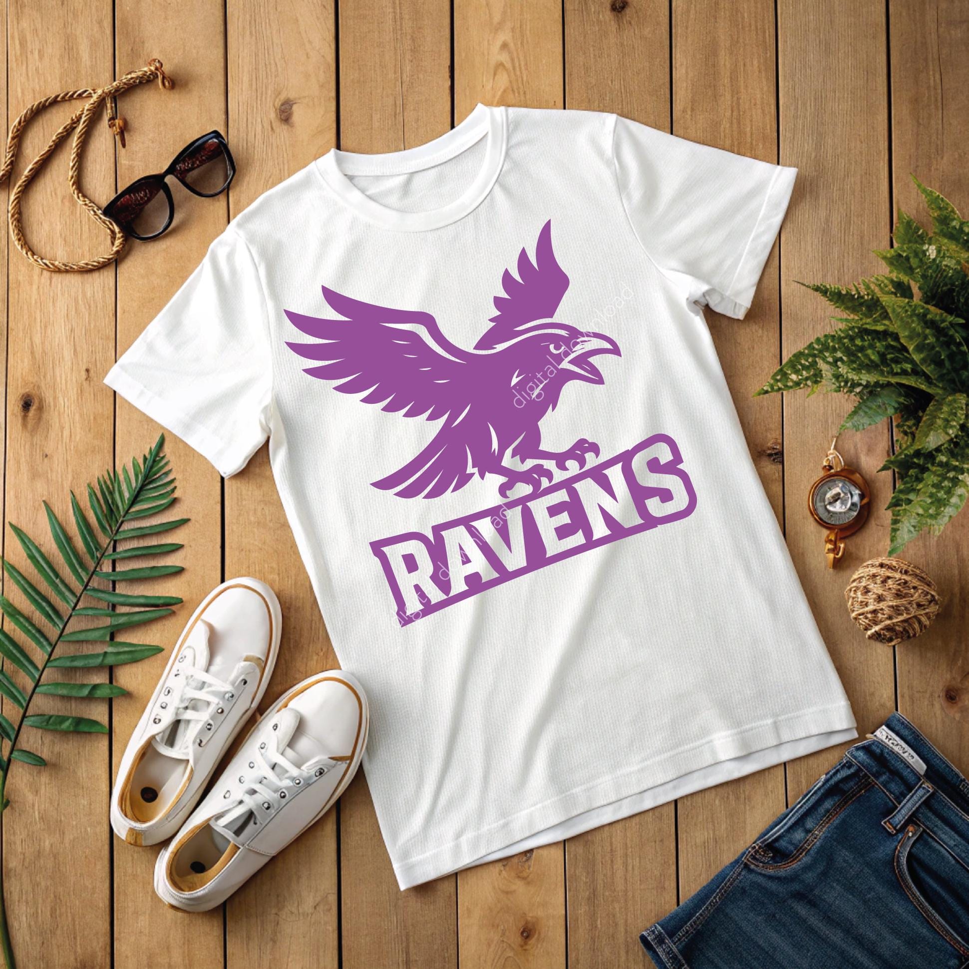 Ravens Sports Team Logo SVG, PNG, Dxf, Baseball, Basketball, Football ...
