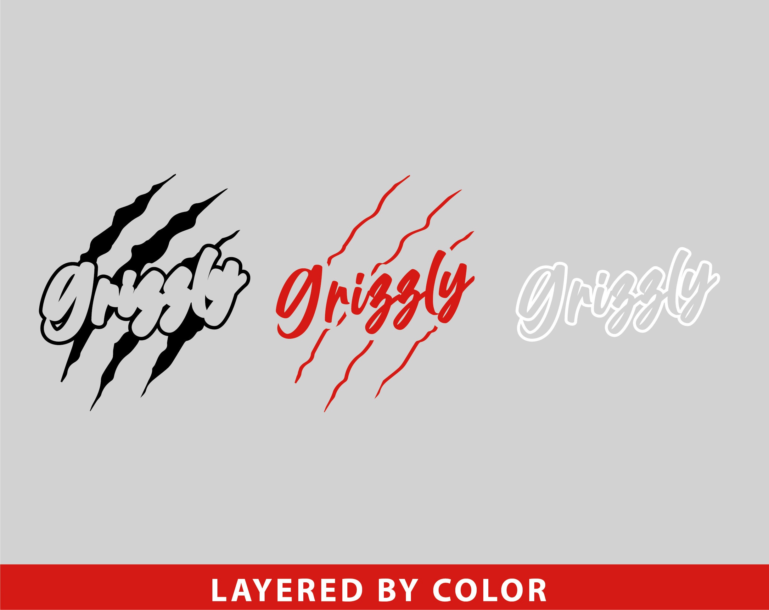 Grizzly Bears Team Logo SVG PNG EPS Scratch Slash Claws Paw Go Sports ...