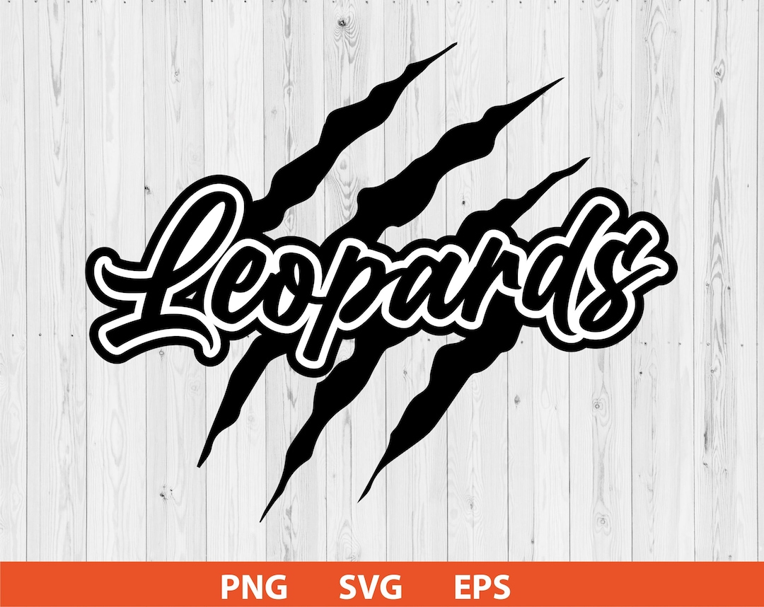 Leopards Team SVG PNG EPS File Go Leopards Scratch Slash Paw Sports Fan ...