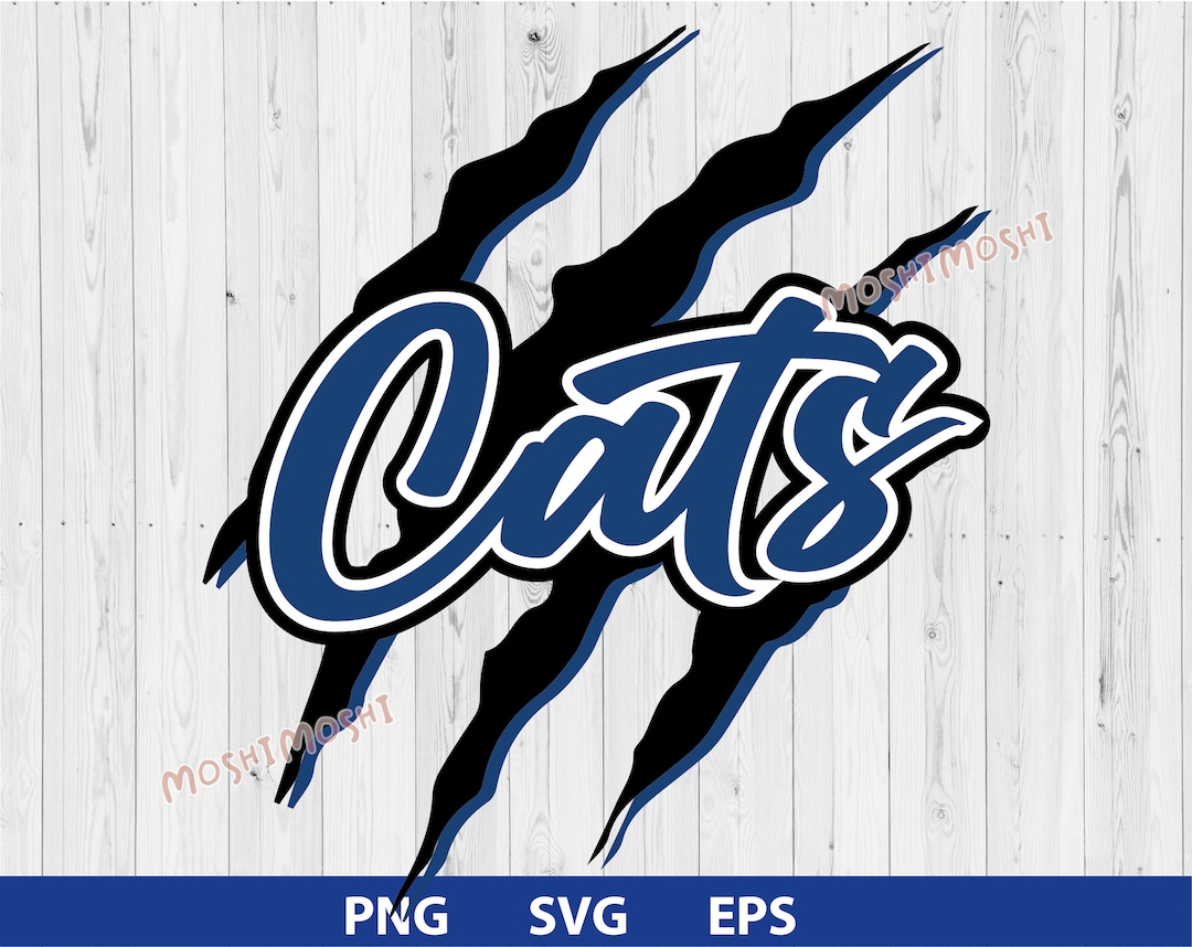 Cats Team Sports Team Logo PNG SVG EPS Sublimation File Claws Slash Go ...