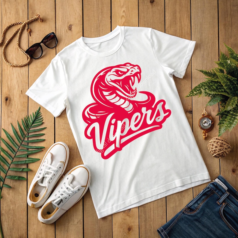 Vipers Sport Team Logo SVG PNG Dxf File | Vipers School Baseball ...