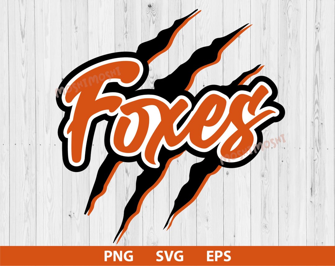 Foxes SVG PNG EPS School Go Team, Fox Claws Scratch Slash College ...