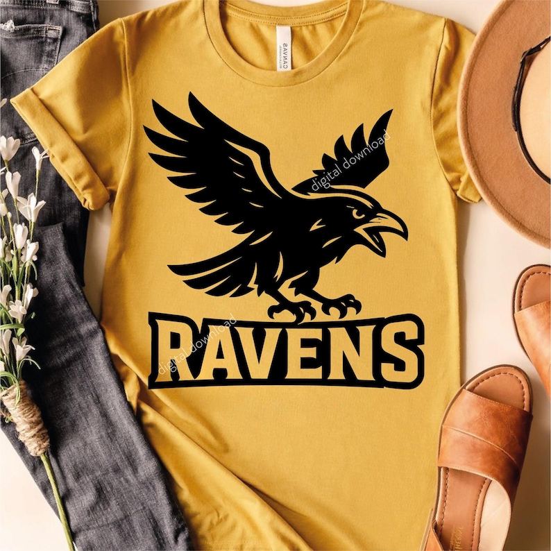 Ravens Sports Team Logo SVG, PNG, Dxf, Baseball, Basketball, Football ...