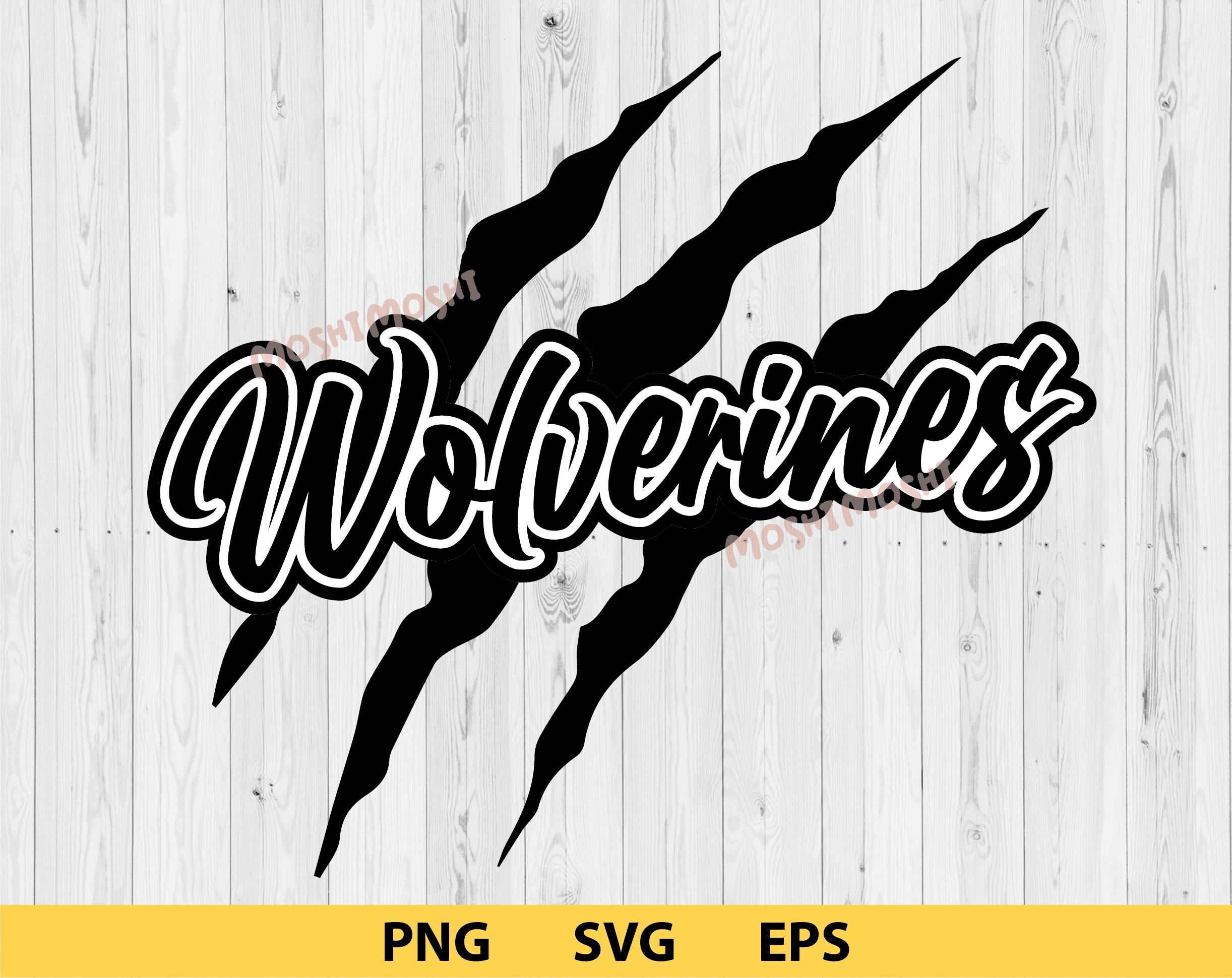 Wolverines Claws PNG SVG Sublimation File Paw Claw Scratch Design for ...