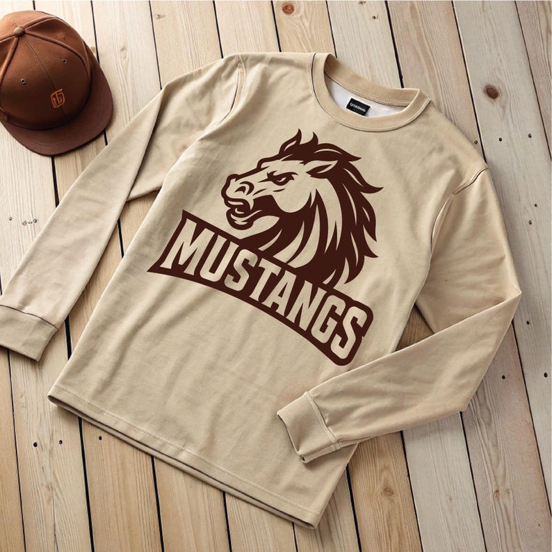 Mustangs Sports Team Logo SVG, PNG, Dxf, Baseball, Basketball, Football ...
