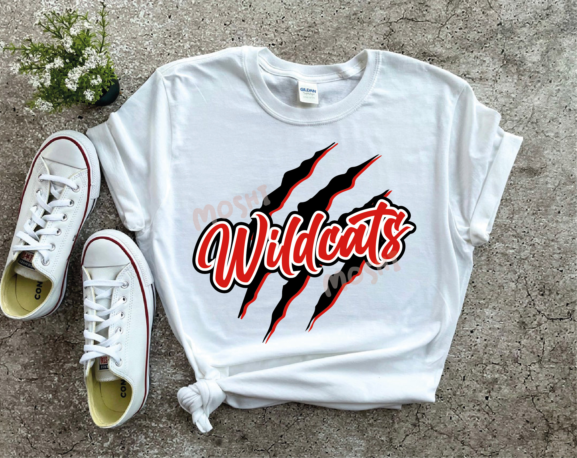 Wildcats Red Claw PNG SVG Sublimation File paw claw scratch design for ...
