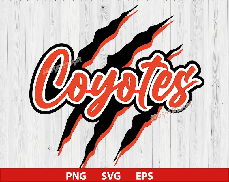 Coyotes PNG SVG EPS Scratch Go Team Slash Claws Claw Slashed ...