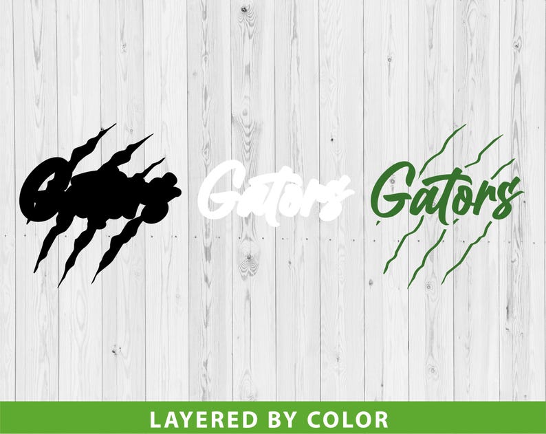 Gators SVG PNG EPS Claws, Go Gator Slash Cricut Cut File Sublimation ...