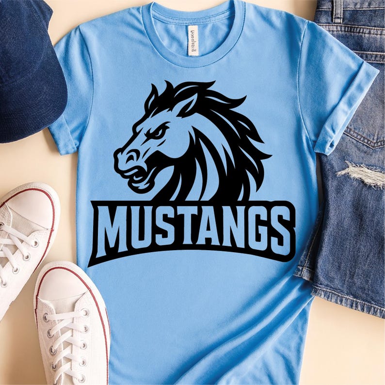 Mustangs Sports Team Logo SVG, PNG, Dxf, Baseball, Basketball, Football ...