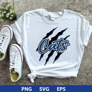 Cats Team Sports Team Logo PNG SVG EPS Sublimation File Claws Slash Go ...