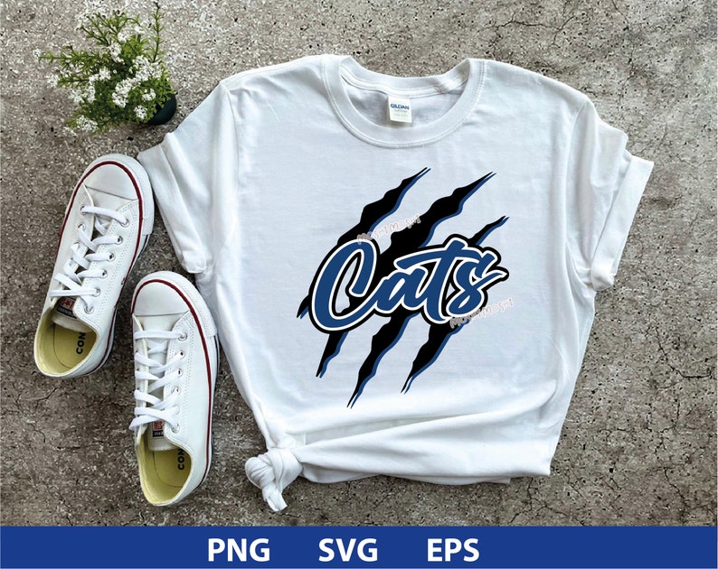 Cats Team Sports Team Logo PNG SVG EPS Sublimation File Claws Slash Go ...