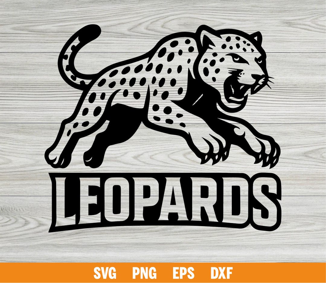 Leopards Sports Team Logo SVG PNG DXF | Basketball, Football Design ...