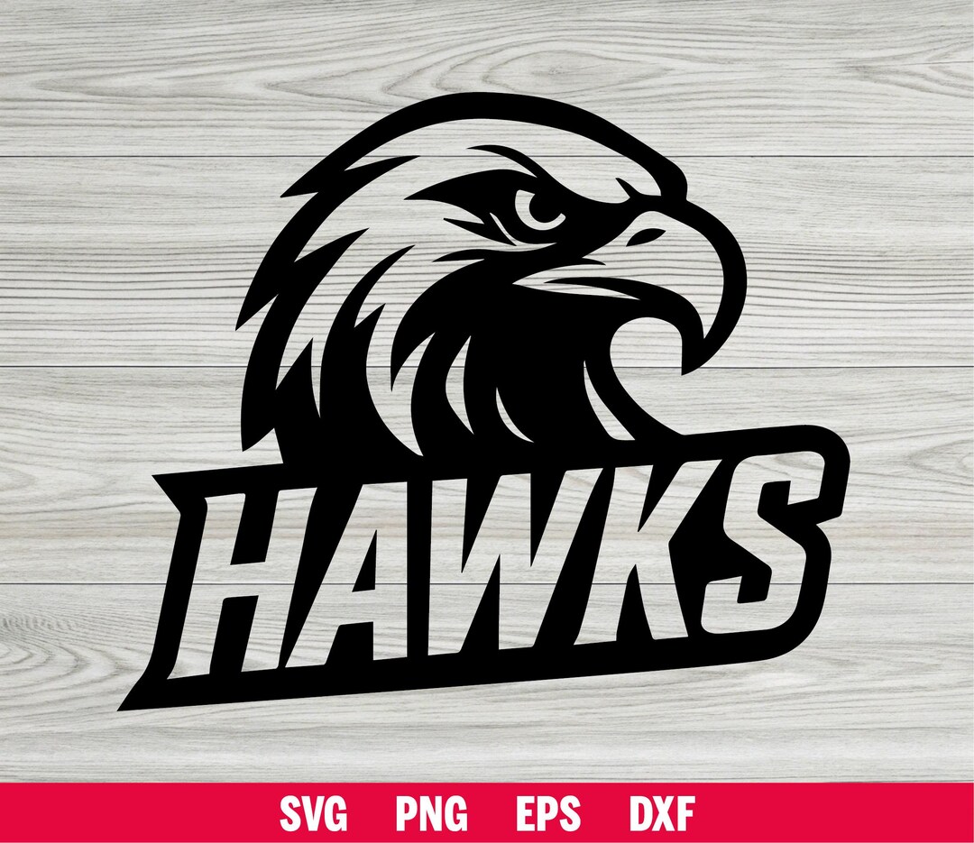 Hawks Sports Team Logo SVG PNG DXF | Basketball, Baseball, Football ...
