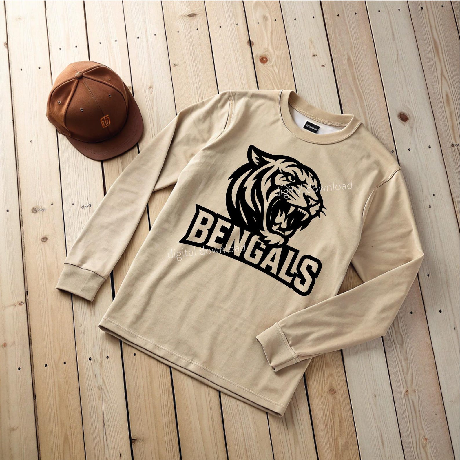 Bengals Team Logo PNG SVG EPS, School Sports Cricut Cut File, Go Mascot ...