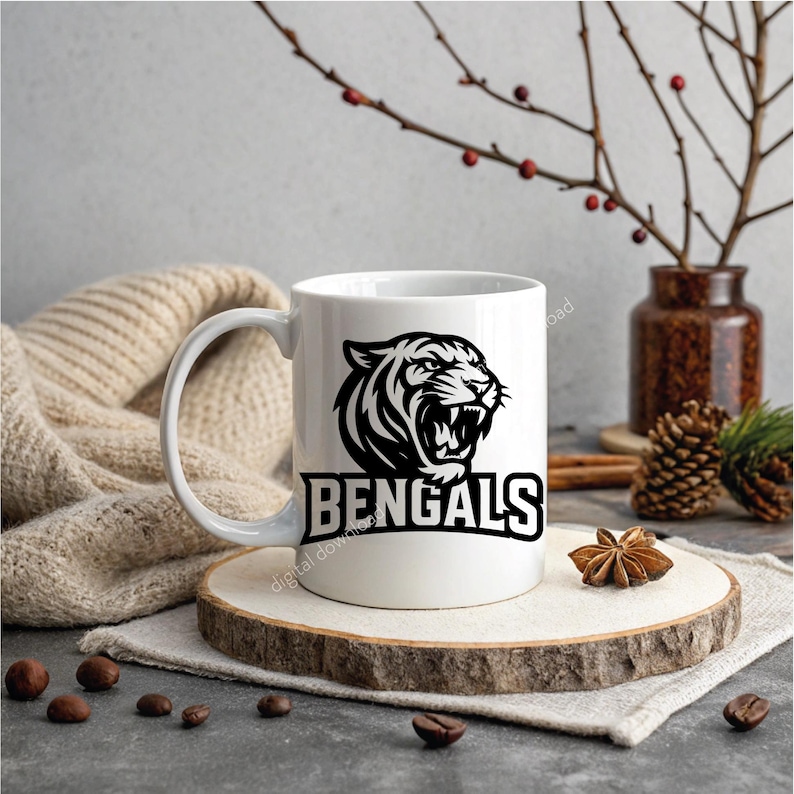 Bengals Team Logo PNG SVG EPS, School Sports Cricut Cut File, Go Mascot ...